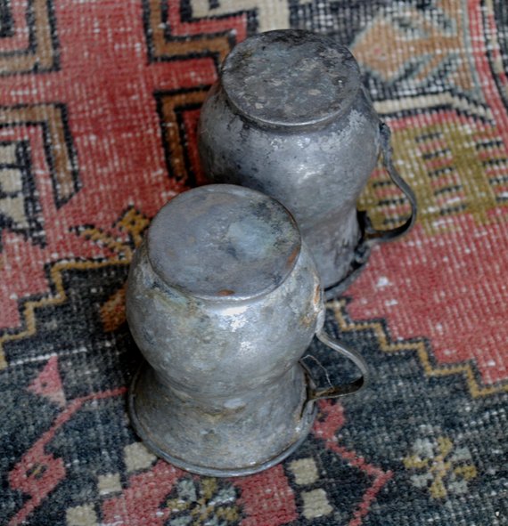 Vintage Tin Metal Pot, Metal Tankard, Stoup, Pannikin, Decorative Metal ...