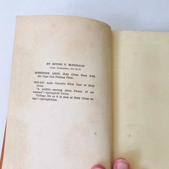 Antique Book - Schooner Ahoy! First Edition - Irving T. McDonald - 1926 ...