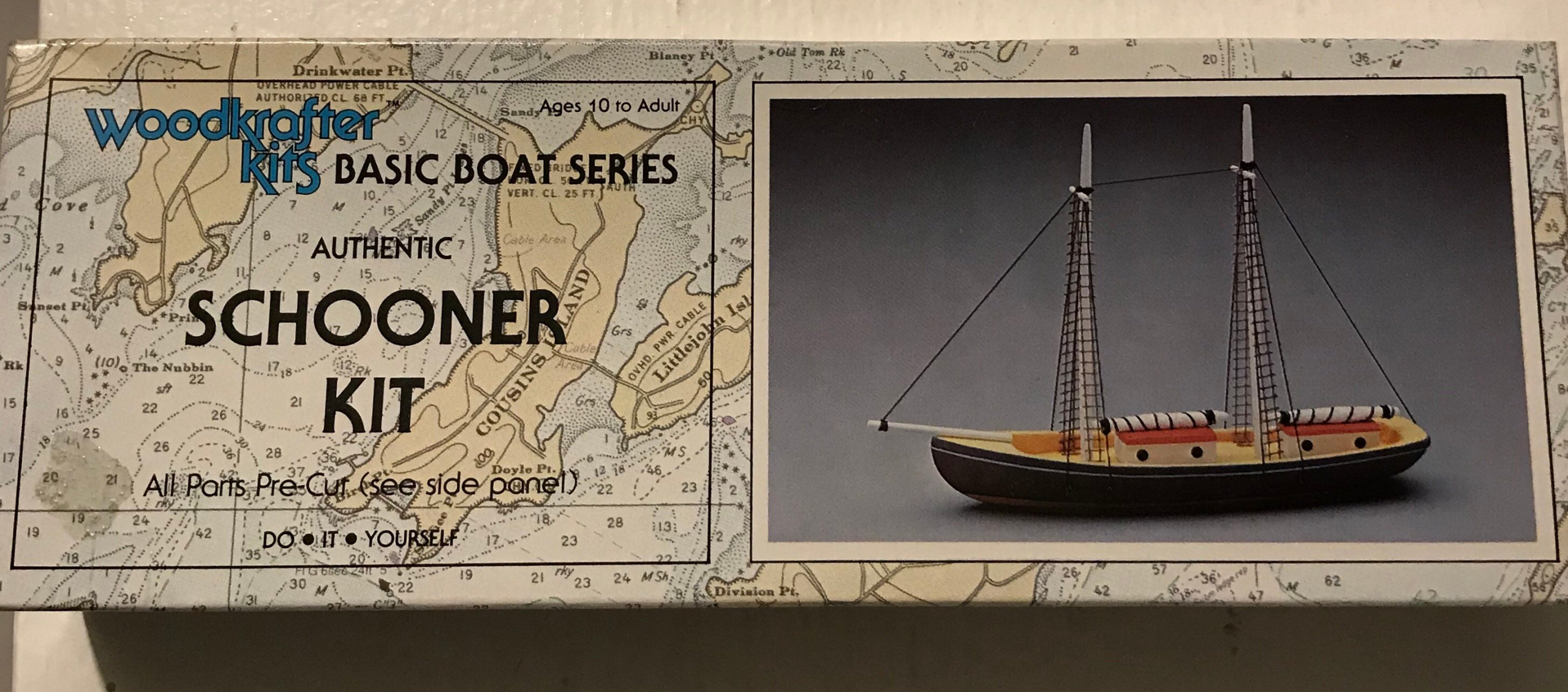 Vintage wooden schooner model kit | Schooner Chandlery