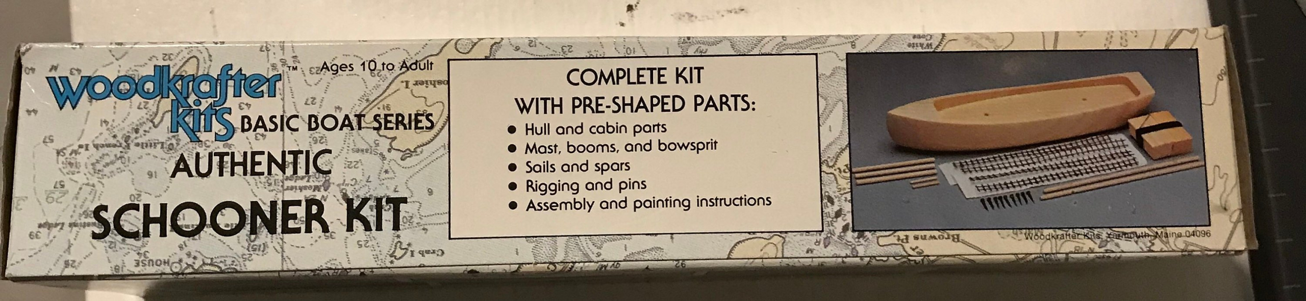 Vintage wooden schooner model kit | Schooner Chandlery