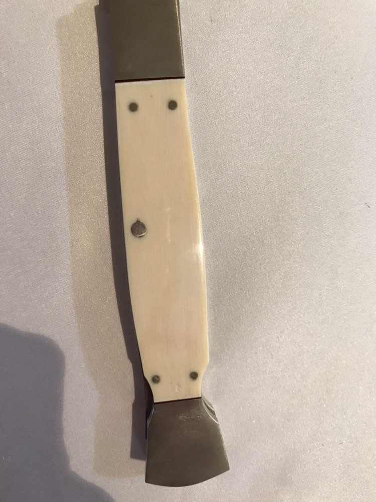 Brad Embry Scrimshaw Folding Dagger Knife Folder | Schooner Chandlery