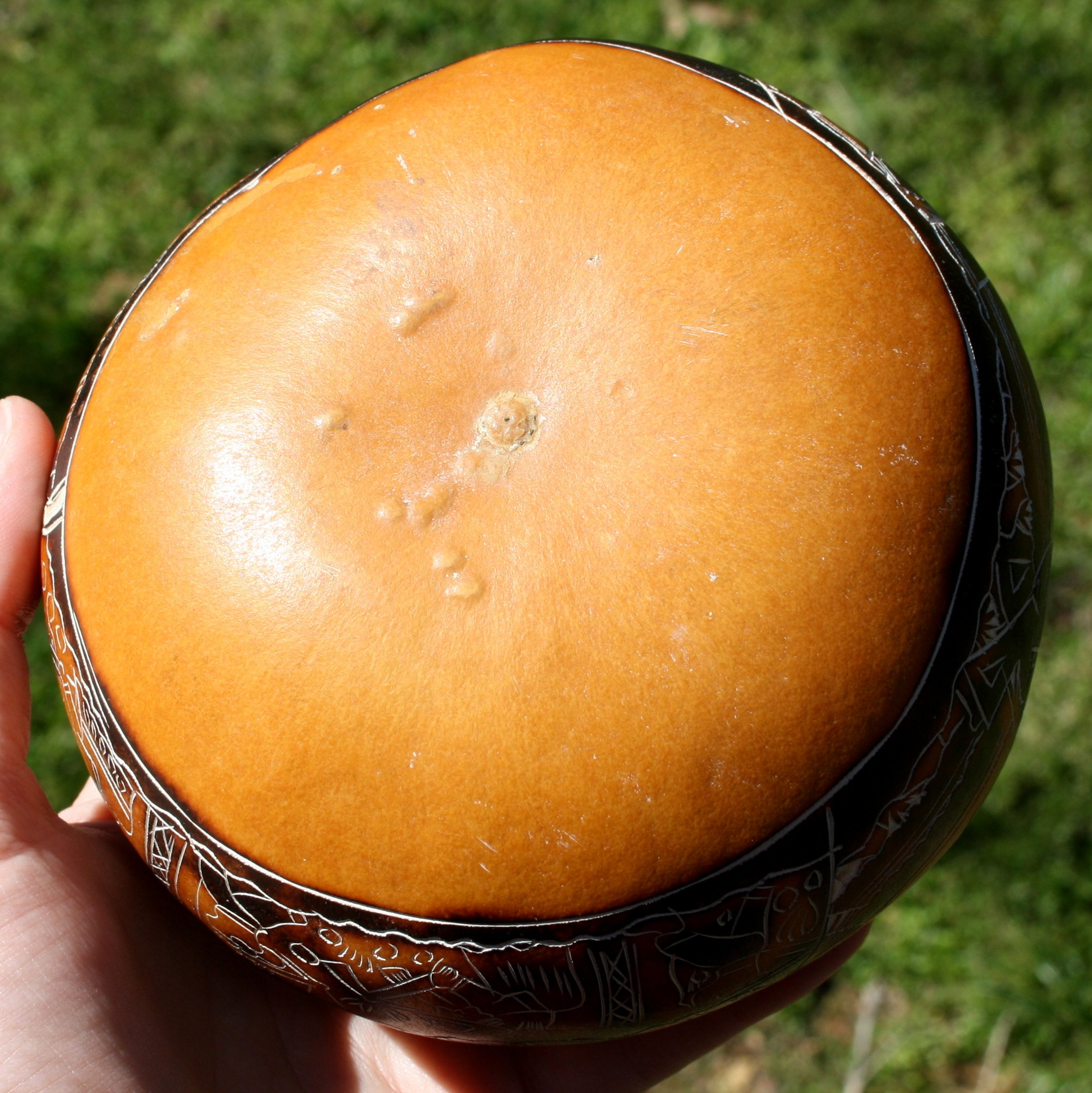 Peru, Gourd, Handmade, Peruvian, Carved, Box, Etched, Vintage, Decor ...