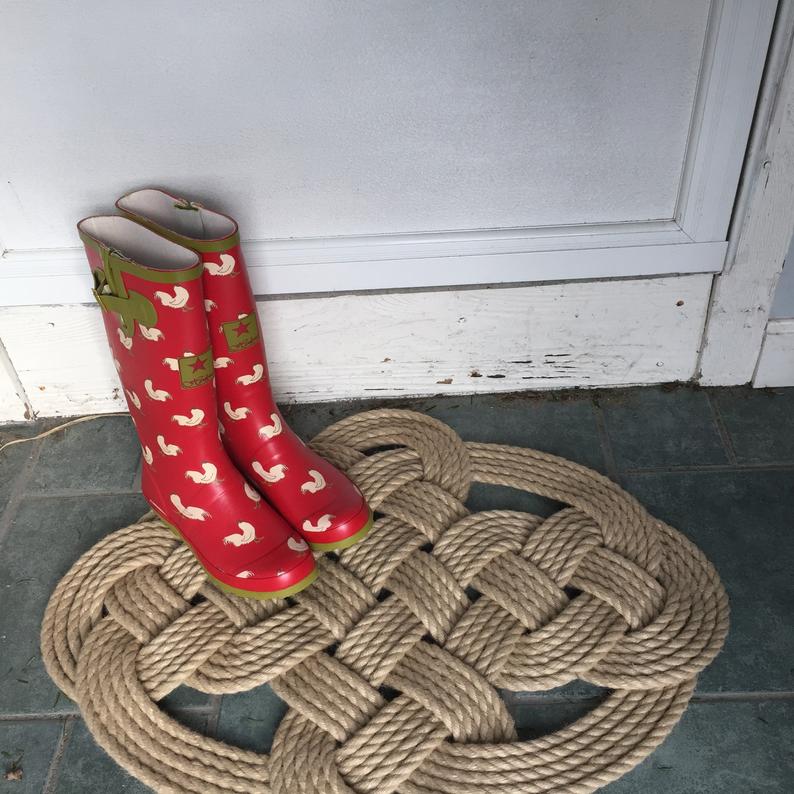 Rope Mat - Single Cross | Schooner Chandlery