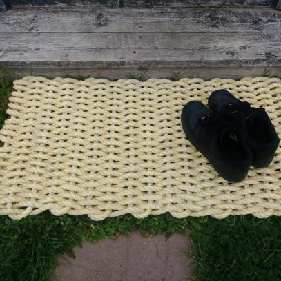 Maine Rope Entry Rug Doormat Recycled Reclaimed Lobster Rope Mat ...