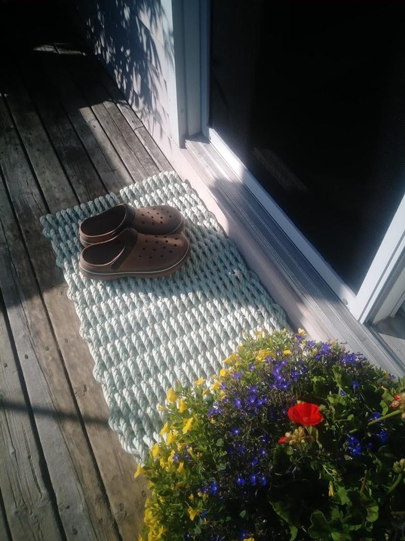 East Coast Ropemat Doormat Lobster Rope Mat Handwoven Doormat Entry Rug ...