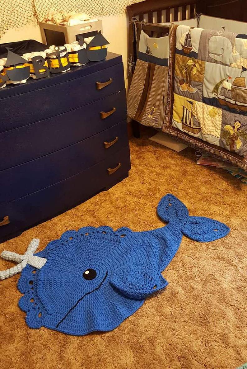 Whale child's rug | Schooner Chandlery
