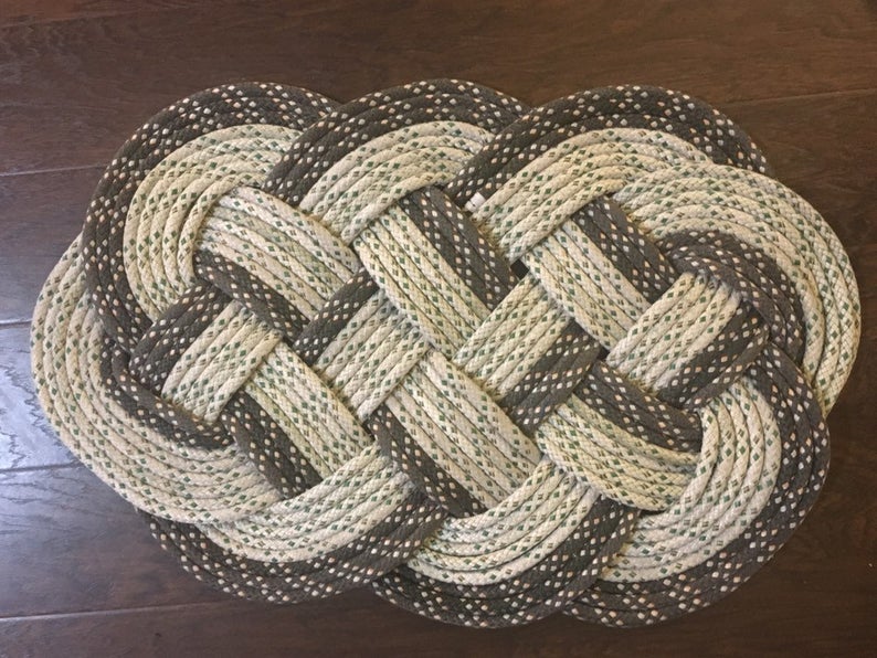 Large Recycled Sailboat Rope Rug | Schooner Chandlery