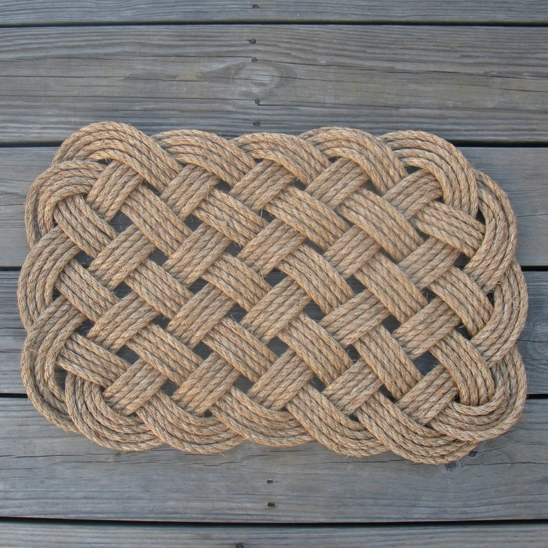 Nautical Manila Rope Door Mat Rug | Schooner Chandlery
