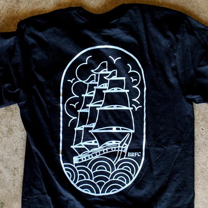 Awesome 41" Tall x 11" Wide VINTAGE Framed Blue SAILING SHIPS Print ...