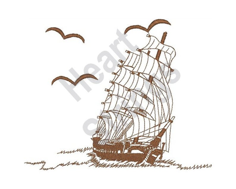 Ship - Machine Embroidery, Embroidery Designs, Embroidery Patterns ...