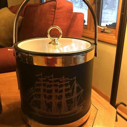 Vintage Shelton Ware Nautical ice bucket with schooner. | Schooner ...