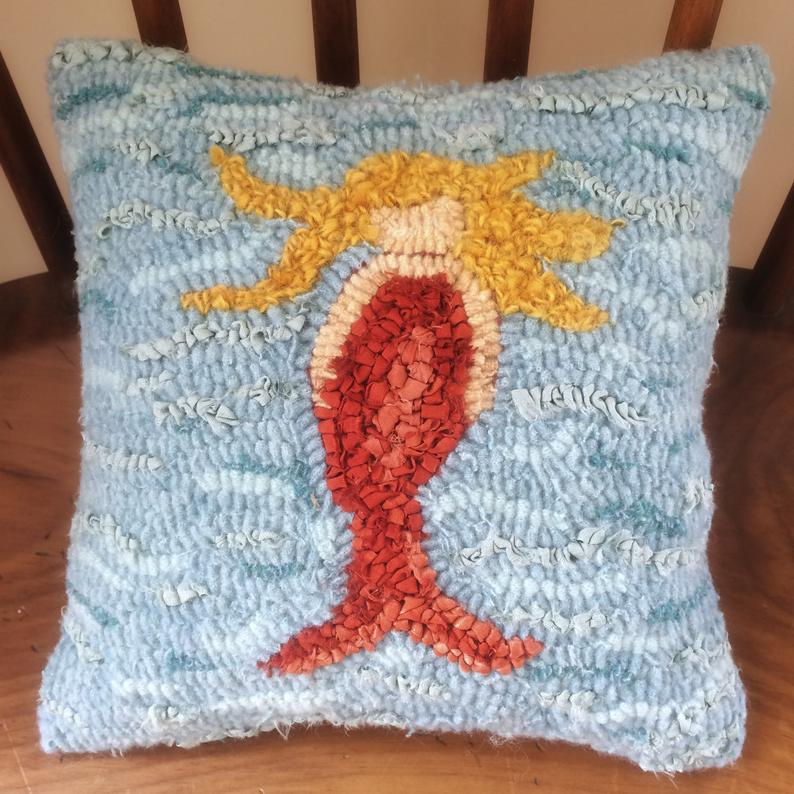 Mermaid Rug Hooking Pattern, Instant Download | Schooner Chandlery