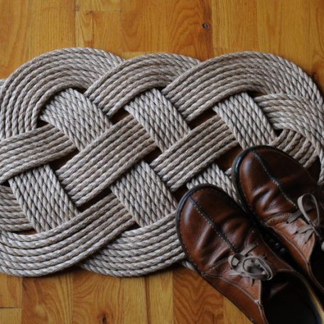 Nautical Decor - Pro Manila - Welcome Rope Rug - Front Door Mat - Tied ...