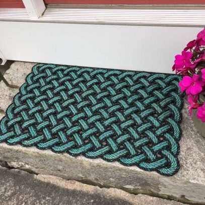 Easter decoration, Maine lobster rope mat, Nautical door mat, Reclaimed ...