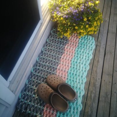 Coastal Decor Lobster rope mat doormat Rope Doormat Unique Entry Rug ...