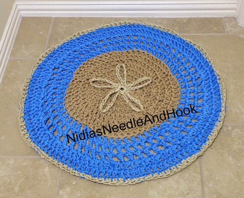 Crochet Rug Sand Dollar Pattern | Schooner Chandlery