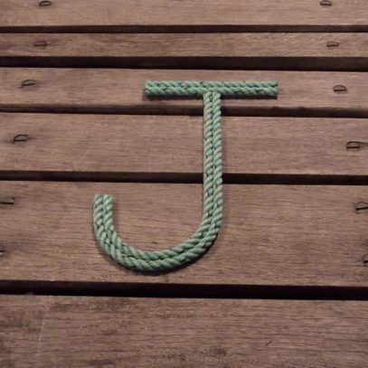 6" Rope Letters Personalize for Nautical Nursery Wedding Alphabet ...