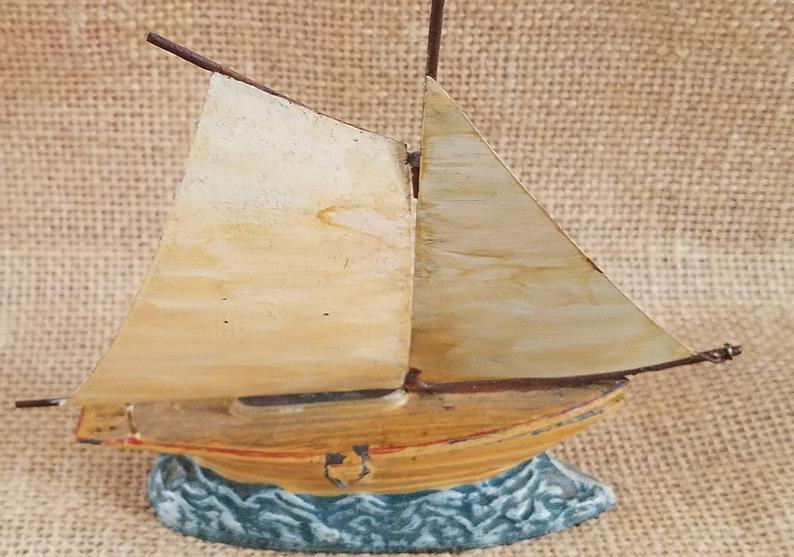 Antique Tin Ink Well | Schooner Chandlery