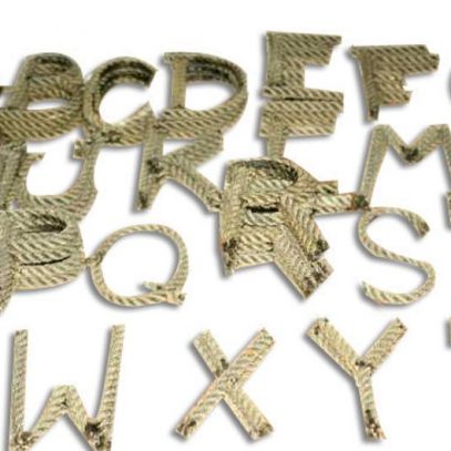 Rope Letters Custom Upcycled Rope PERSONALIZE Great for Nursery ...