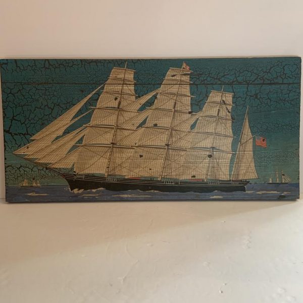 Vintage George Nathan Associates Large Handcrafted Wood Plaque Wall Art ...