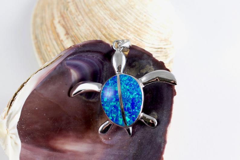 Statement Gilson Opal Turtle Pendant // Gilson Opal Jewelry // Opal ...