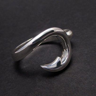 Fish Hook Ring - Sterling silver | Schooner Chandlery